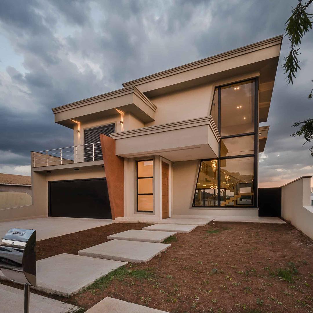 60 fachadas de sobrados modernos que você vai amar