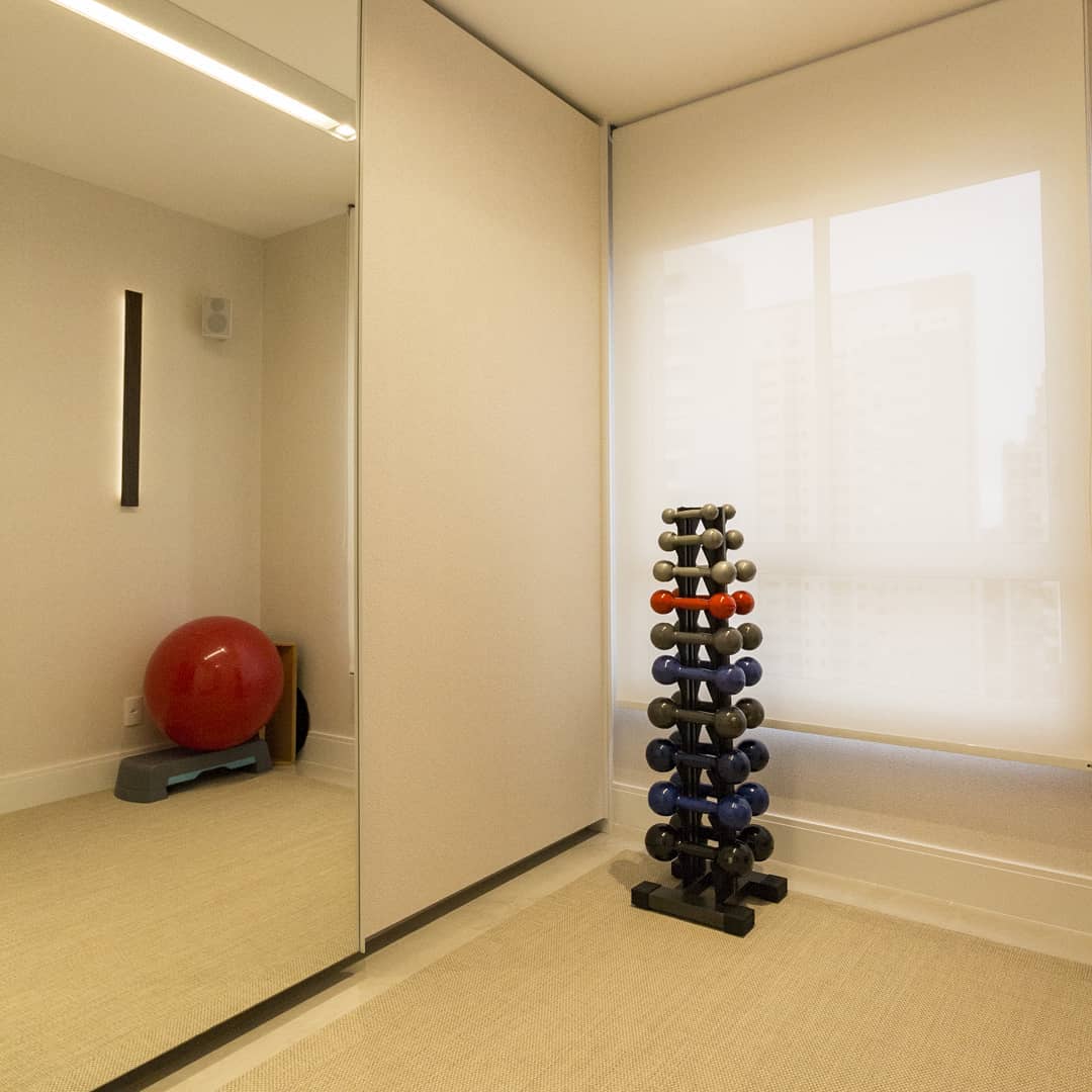 Academia em casa: 50 ideias para ter um espaço fitness