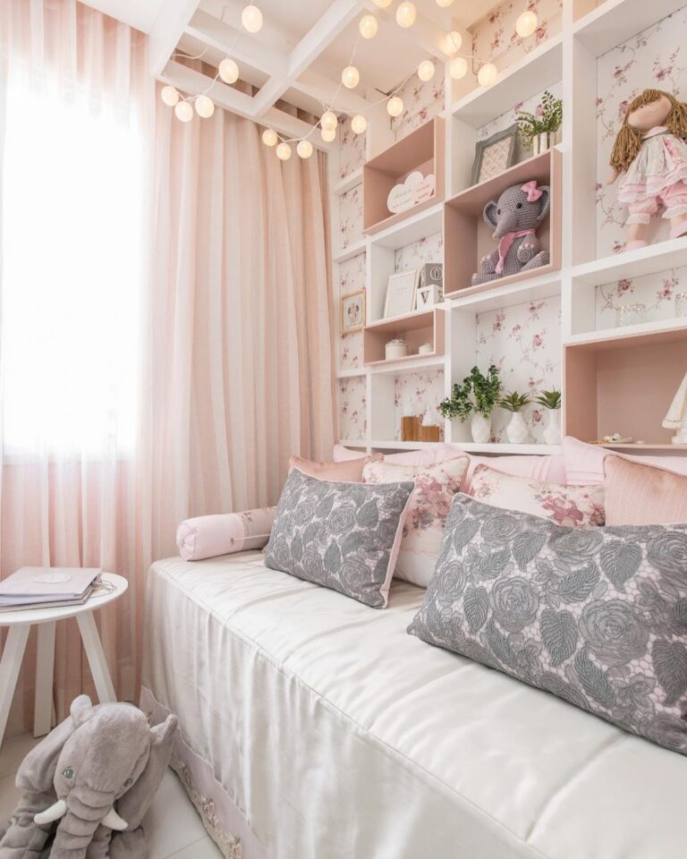 Quarto rosa: 75 fotos que vão inspirar uma decoração delicada