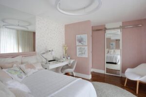 Quarto rosa: 75 fotos que vão inspirar uma decoração delicada