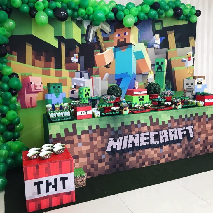 Festa Minecraft: 60 ideias e como montar uma festa criativa