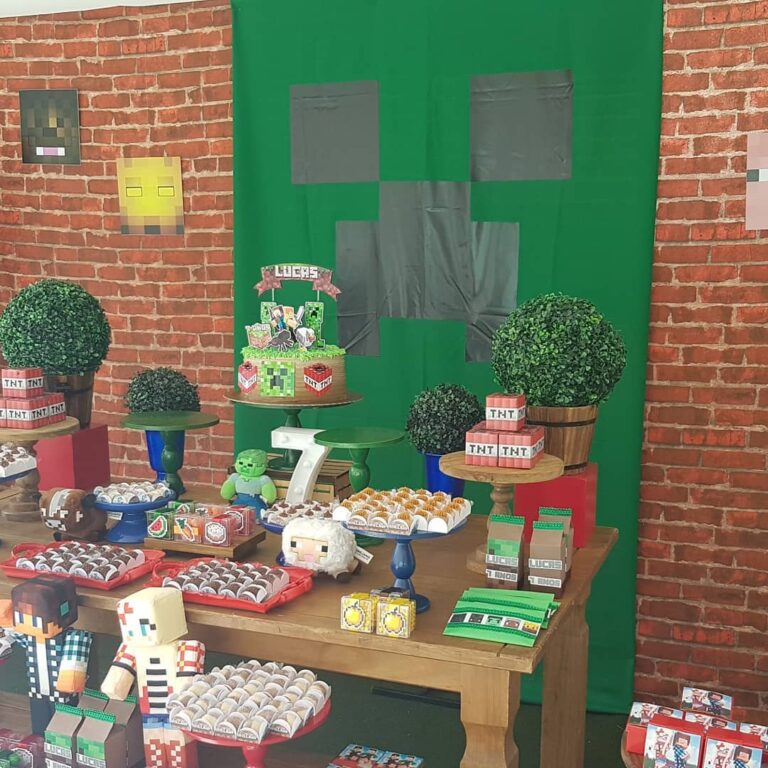 Festa Minecraft: 60 ideias e como montar uma festa criativa