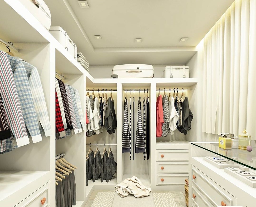 Guarda-roupa de gesso: 40 ideias, vantagens, desvantagens e dicas