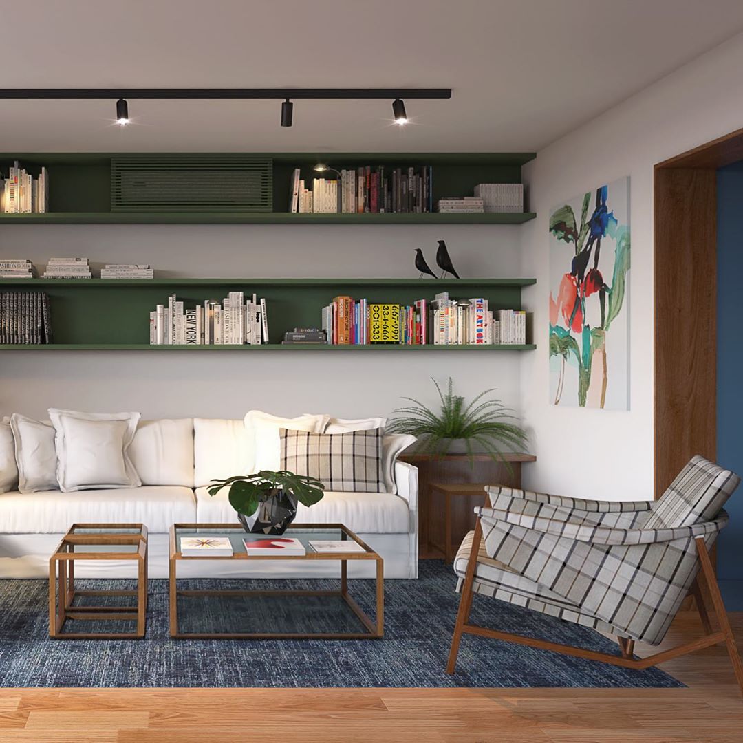 Tapete azul: 75 modelos que farão você se apaixonar pela cor