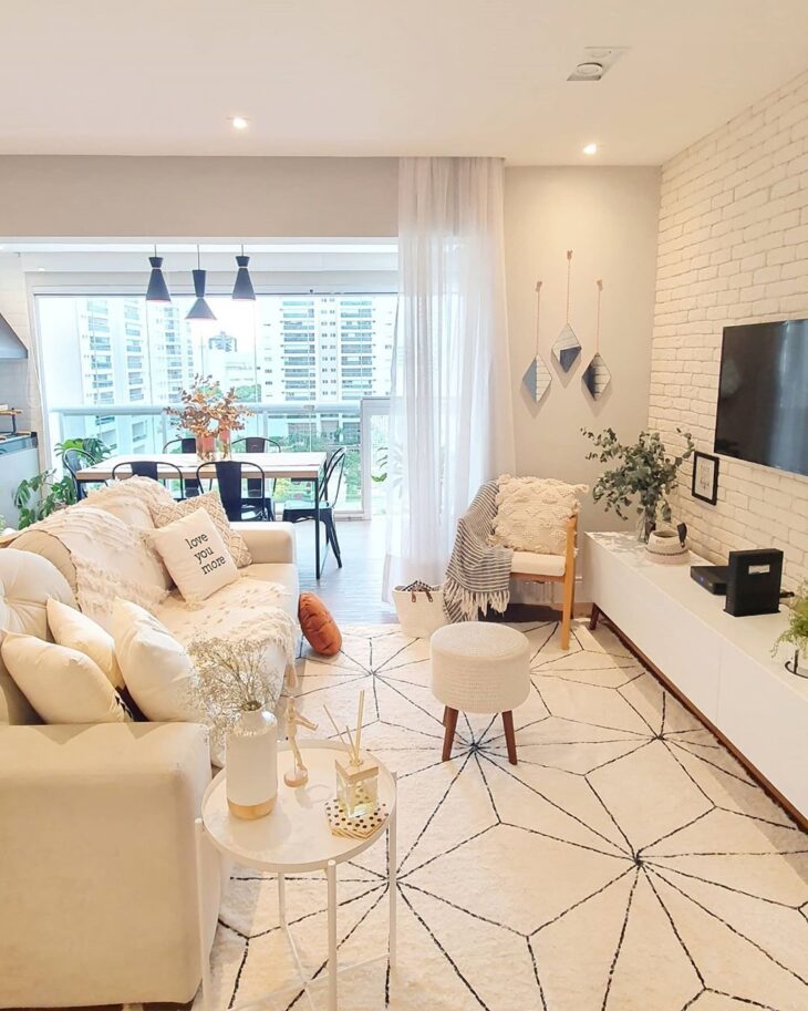 Sofá bege: 70 ideias elegantes para adotar em sua sala