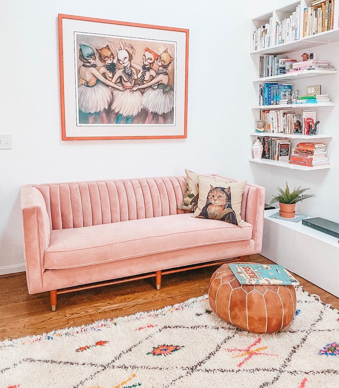 Sofá rosa: 60 inspirações que vão ganhar o seu coração