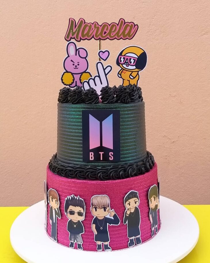 Bolo do BTS: 70 doces cheios de referências ao grupo e ao BT21