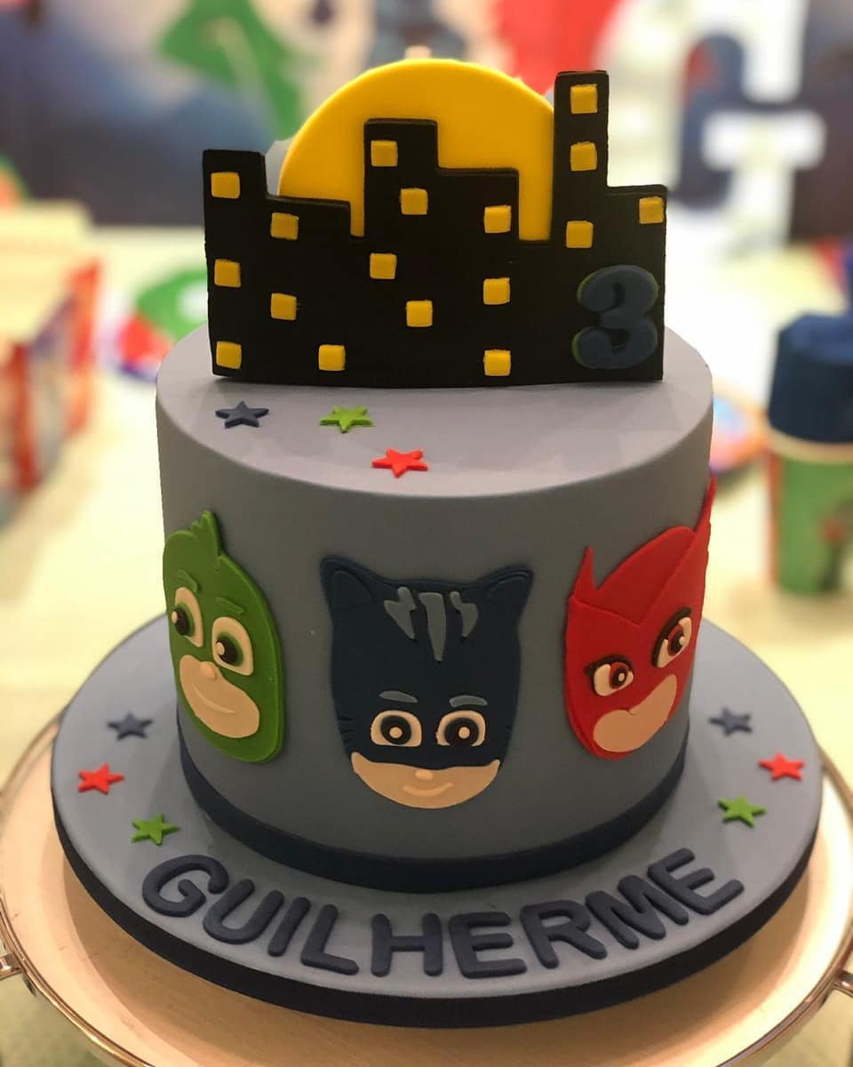 Bolo PJ Masks: 70 inspirações IN-CRÍ-VEIS para uma festa radical