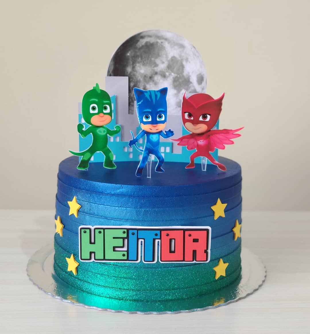 Bolo PJ Masks: 70 inspirações IN-CRÍ-VEIS para uma festa radical