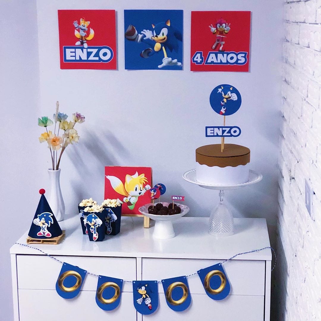 Festa Sonic: 50 decorações lindíssimas que vão encantar os pequenos