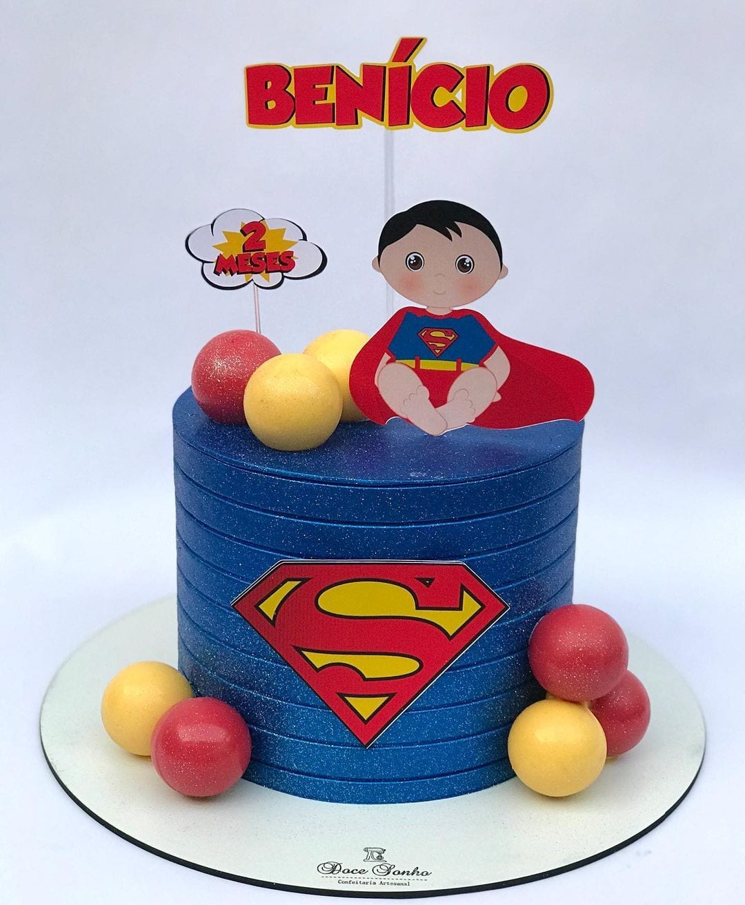 Bolo do Super-Homem: 100 ideias poderosas para sua festa