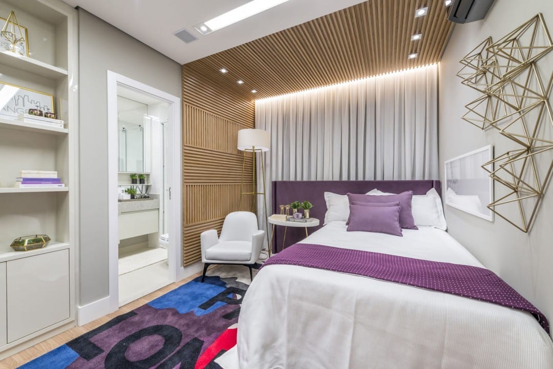 Quarto roxo: 90 fotos + dicas para uma decoração poderosa