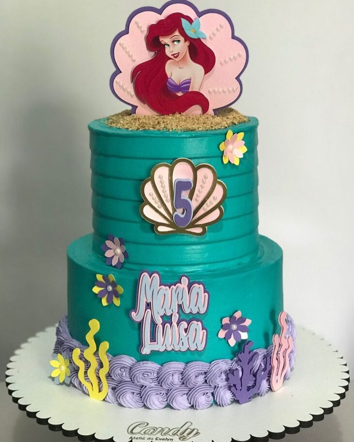 Bolo Ariel: 100 inspirações delicadas e cheias de cor