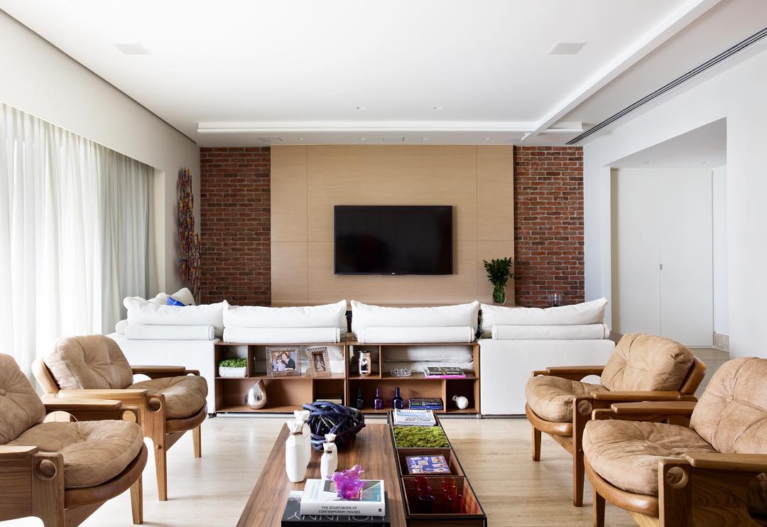 Parede marrom: 90 ideias para uma decoração perfeita