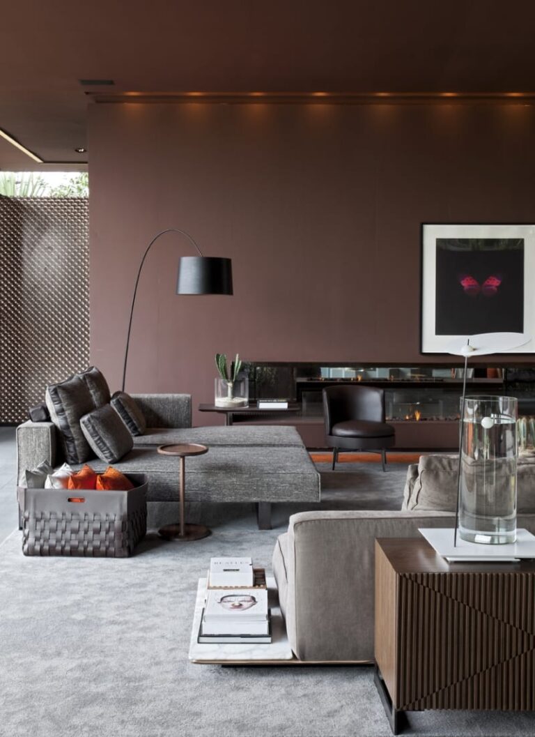 Parede marrom: 90 ideias para uma decoração perfeita
