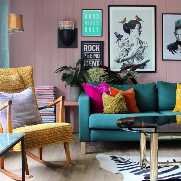 Sala rosa: 50 fotos apaixonantes para surpreender na decoração