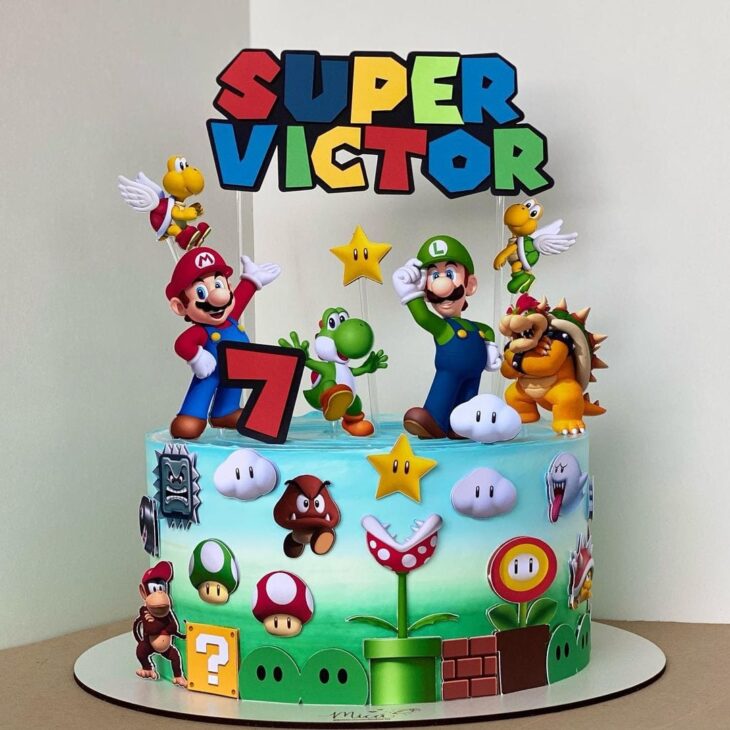 Bolo Super Mario: 90 ideias para comemorar um nível vencido