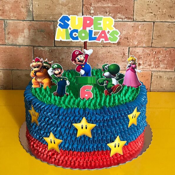 Bolo Super Mario: 90 ideias para comemorar um nível vencido