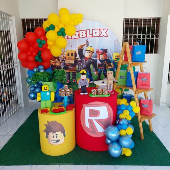 Festa Roblox: 30 fotos e tutoriais para fazer uma festa inesquecível