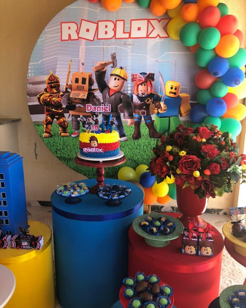 Festa Roblox: 30 fotos e tutoriais para fazer uma festa inesquecível