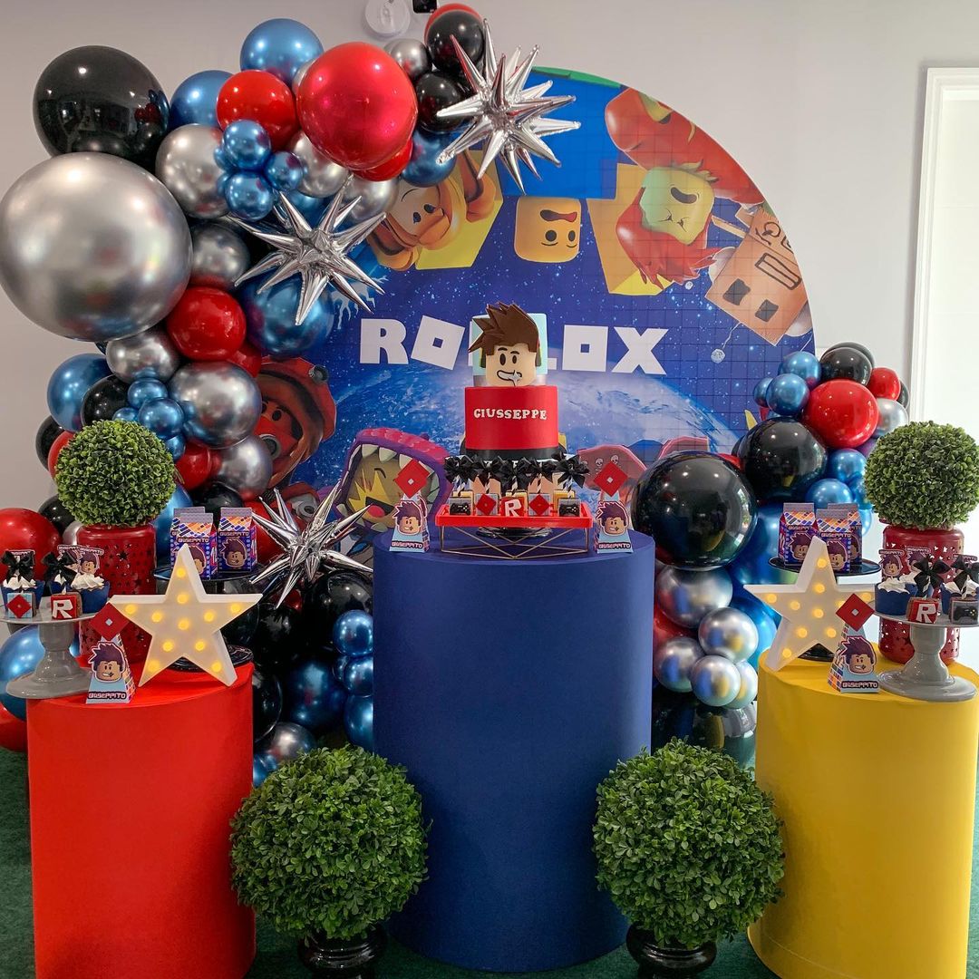 Festa Roblox: 30 fotos e tutoriais para fazer uma festa inesquecível