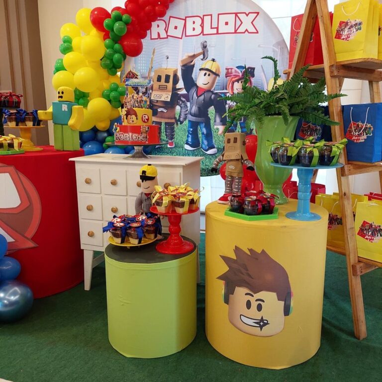 Festa Roblox: 30 fotos e tutoriais para fazer uma festa inesquecível