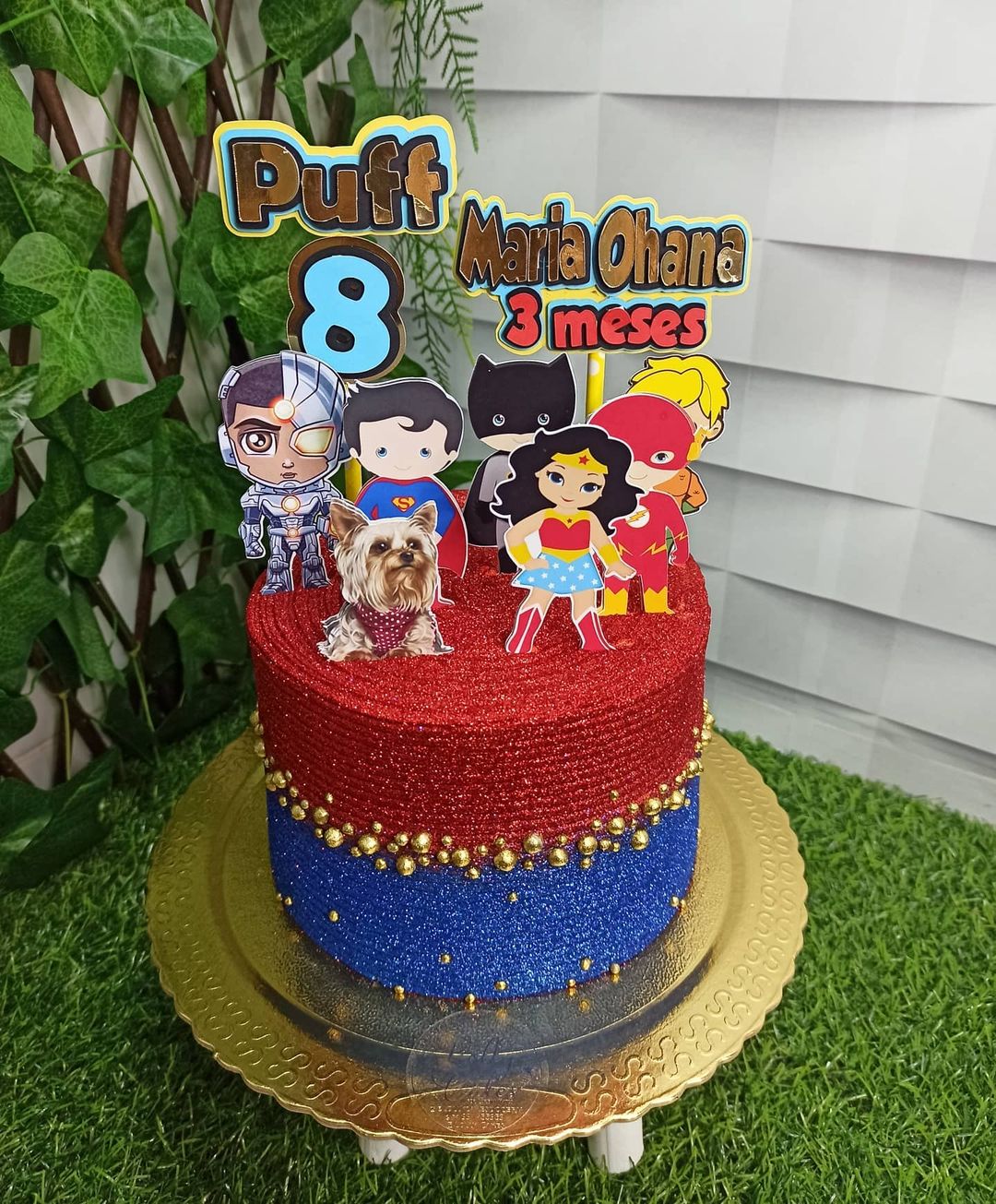 Bolo Liga da Justiça: 90 ideias para uma festa de super-herói