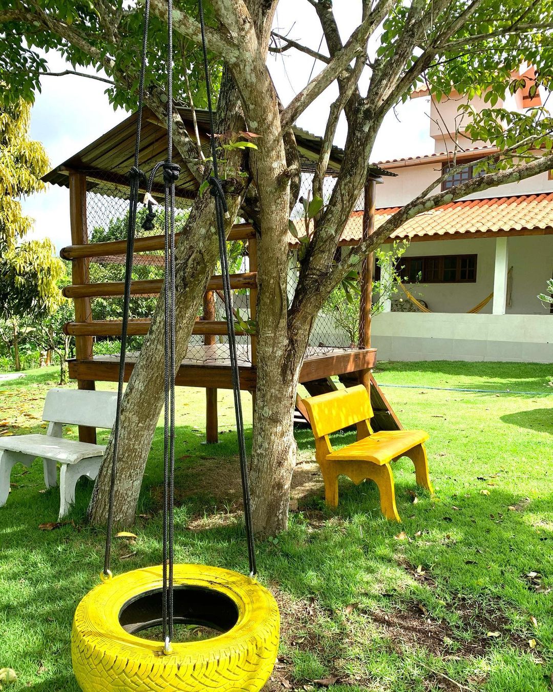 Balanço de pneu: 25 fotos e tutoriais de como fazer e se divertir