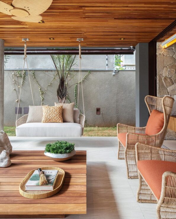 Decoração de varanda: 75 projetos para relaxar com estilo