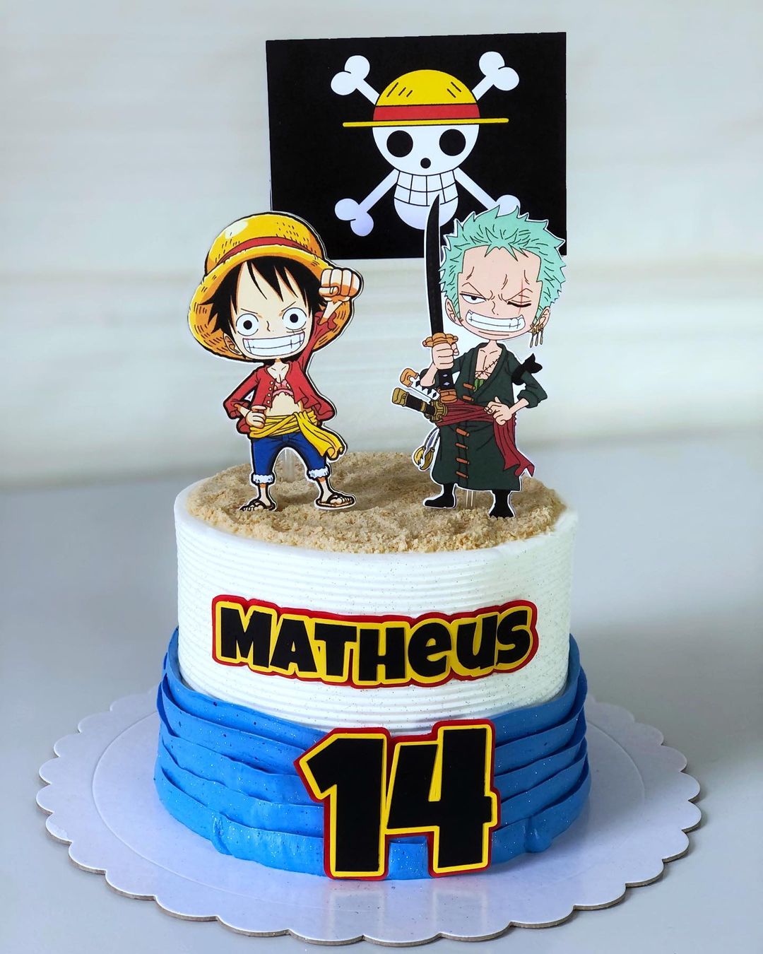 Bolo One Piece: 50 fotos para uma fantástica aventura pirata