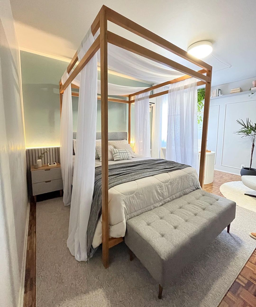 Cama com dossel: 65 ideias que unem o clássico ao moderno