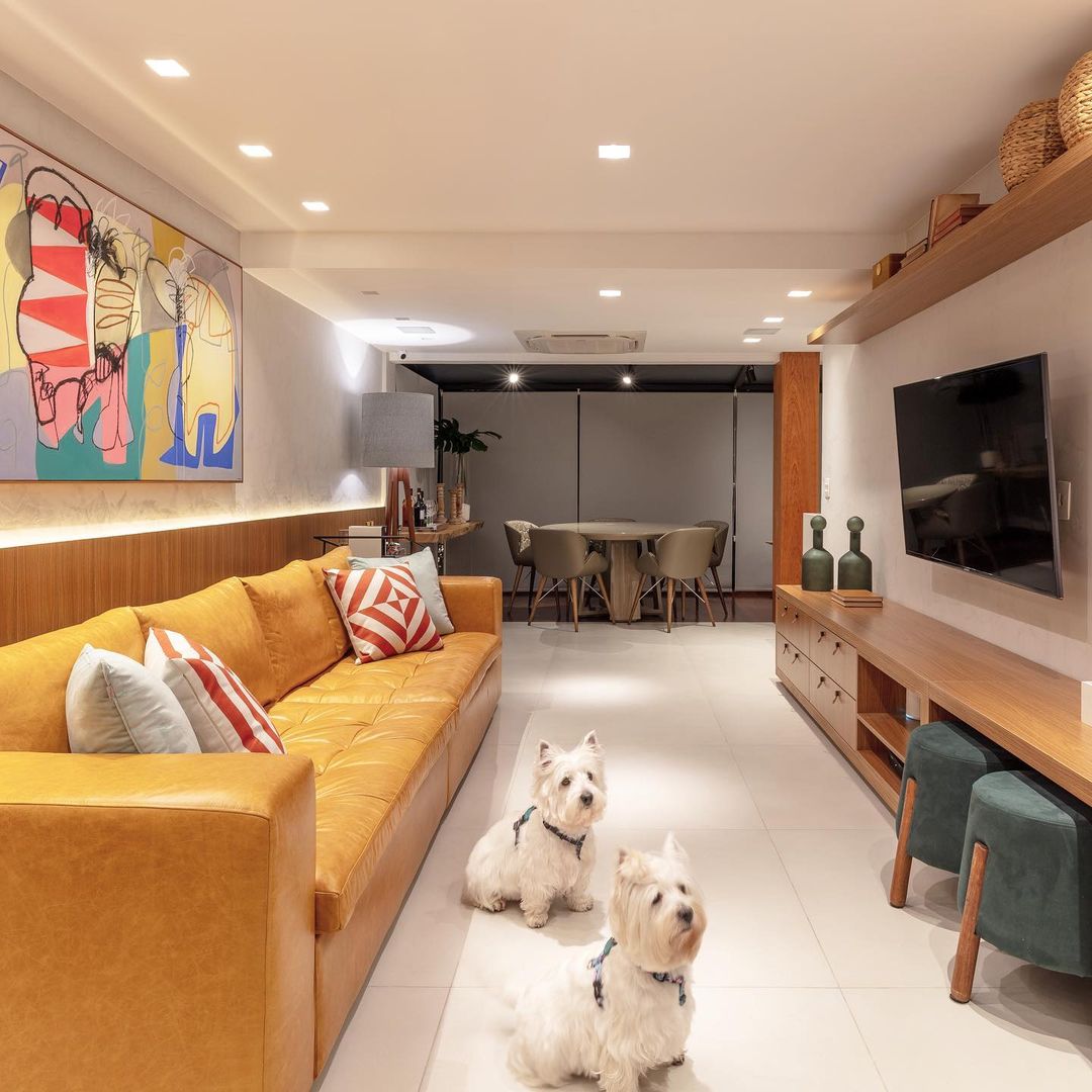 Sala de TV pequena: dicas e 70 fotos para otimizar o ambiente