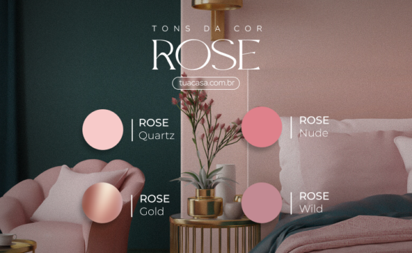 Cor rosé: como usar o tom de diferentes formas na sua decoração